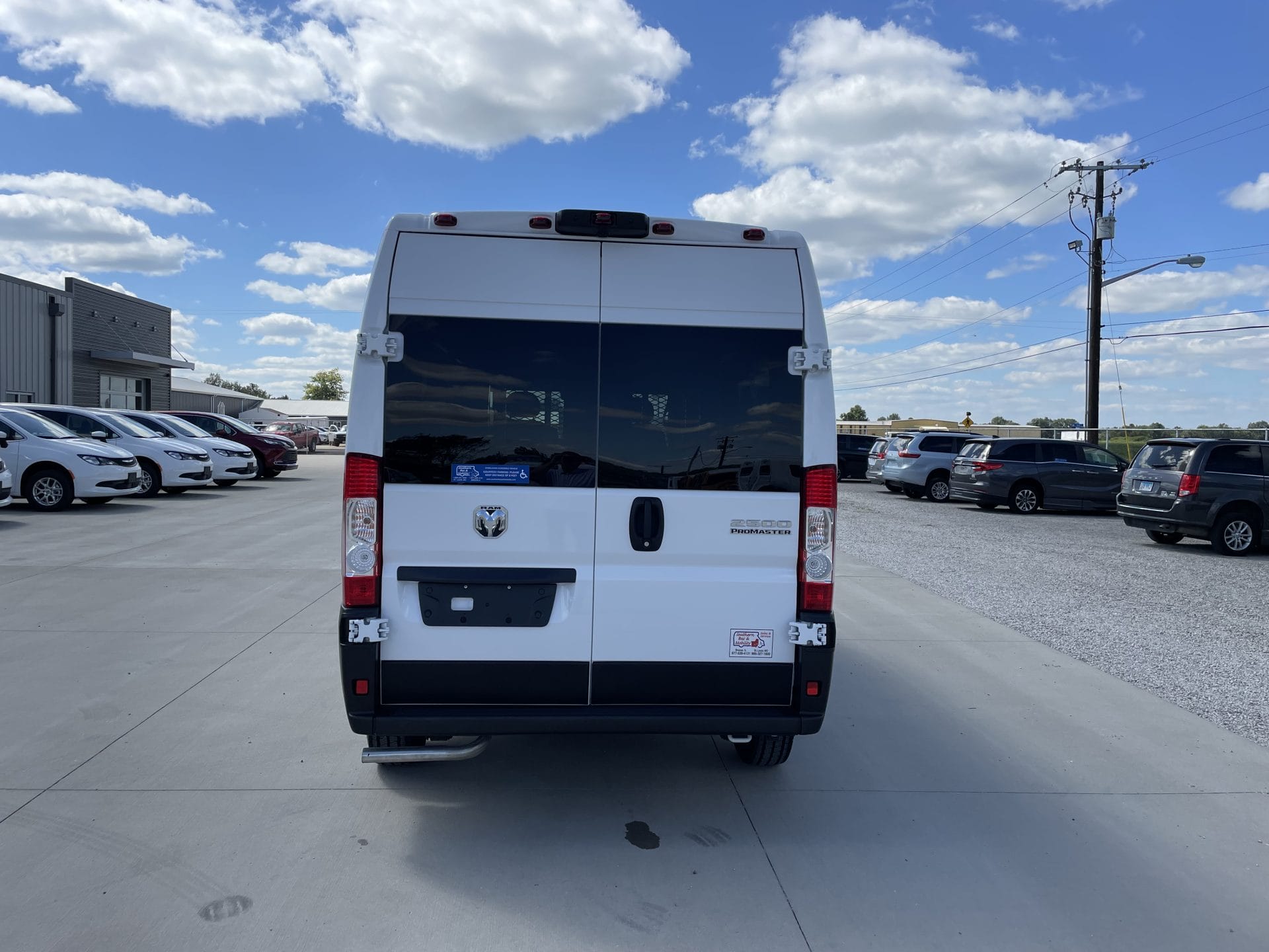 2024 Dodge 2500 ProMaster - Southern Bus and Mobility